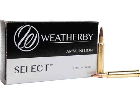 Weatherby Select 300 Weatherby Mag Ammo 165 Grain Hornady Interlock