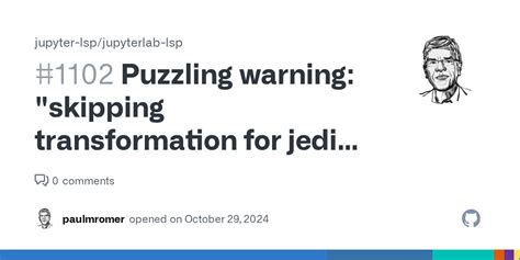 Puzzling Warning Skipping Transformation For Jedi Language Server When It Is Not Installed