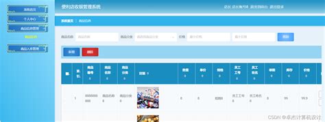 计算机毕设ssm便利店收银管理系统im2gw9 独有（附源码） csdn博客