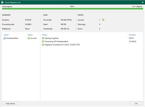 When Vmware Rhel Instant Vm Migration To Nutanix Ahv Fails Veeam Community Resource Hub
