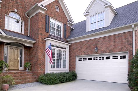 Amarr Short Panel Garage Door In True White With Stockton Windows