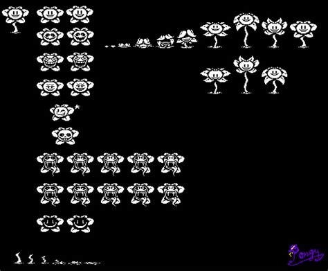 Undertale Flowey Sprite Sheet By P0ngy On Deviantart