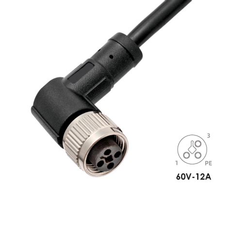 M12 T Coded Connector Cable 2 Pin 3 Pin 4 Pin Shine Industry