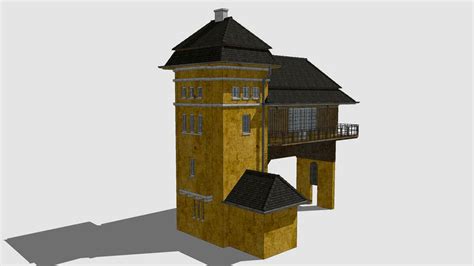 Gdansk Signal Box Poland 3d Model