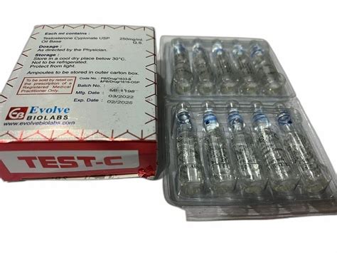 Testosterone Cypionate 250 Mg Injection At ₹ 250vial Testosterone
