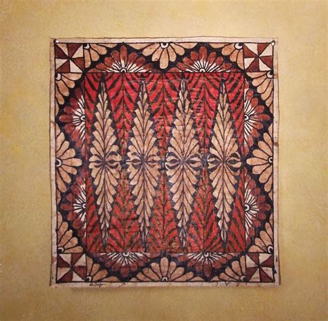Tongan Ngatu A Vibrant Polynesian Textile Art Polynesian Tapa Cloth