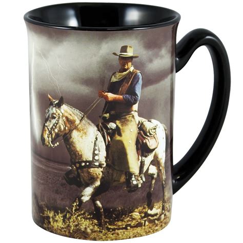 John Wayne The Duke Cowboy Western Courage Storm Ceramic Coffee Mug Top