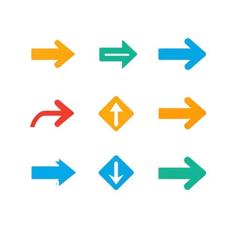 Minimal Navigation Arrows And Icons Set Premium Ai Generated Image