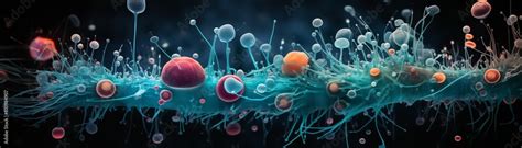 Closeup View Of Phloem Cells Under A Microscope Showing Their