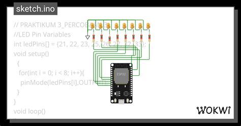 Percobaan3p3 Wokwi Esp32 Stm32 Arduino Simulator