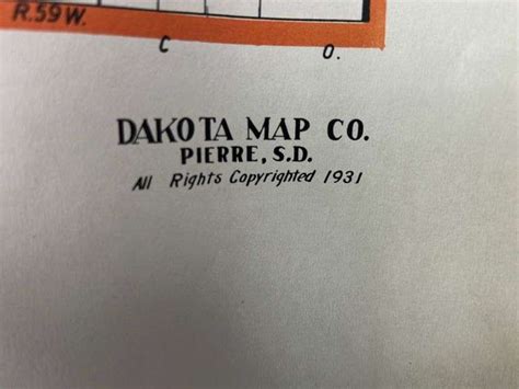 Beadle County Sd Plat Map From 1930 Peterson Land And Auction Llc