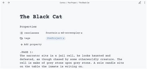 PRO Screenwriting Snippet Write Screenplays In Markdown Fountain Plugin Styling Canvas Index