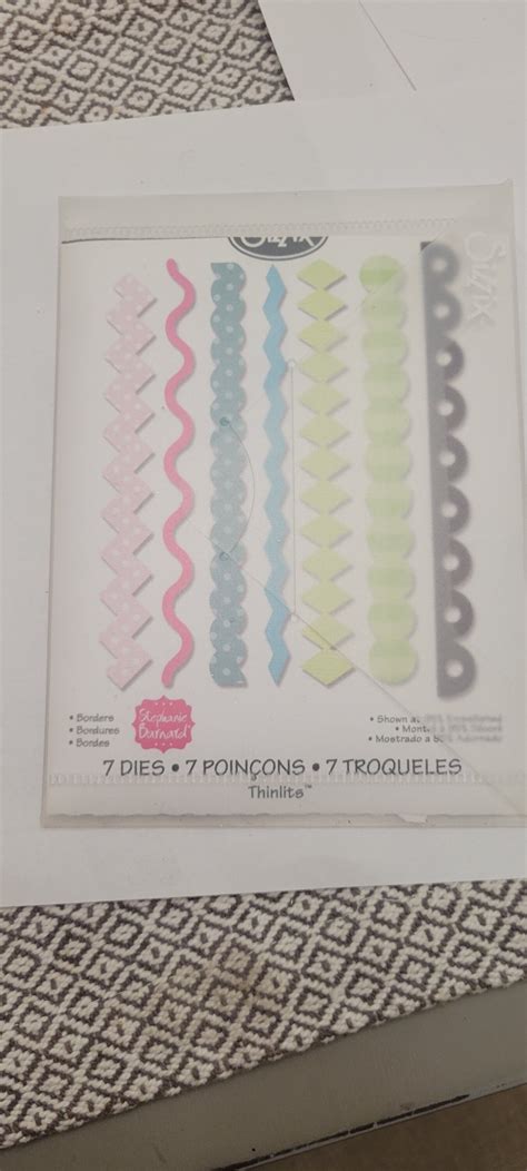 Sizzix Thinlits 7 Pc Dies Borders Etsy