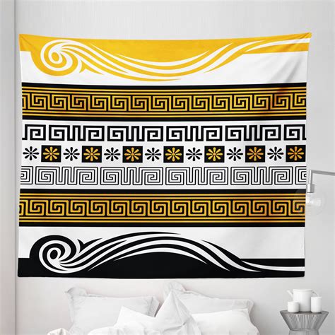 Greek Key Tapestry Neoclassical Borders Composition Meander Pattern