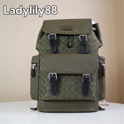 Nwt Coach Ce523 Sprint Backpack In Signature Jacquard Pebble Smooth