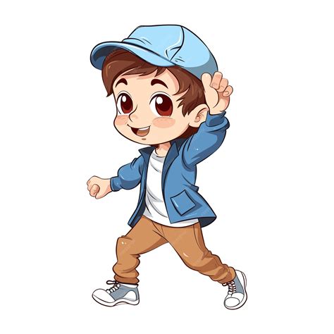 Premium Vector Cute Cool Boy Dabbing Pose Vector Illustration