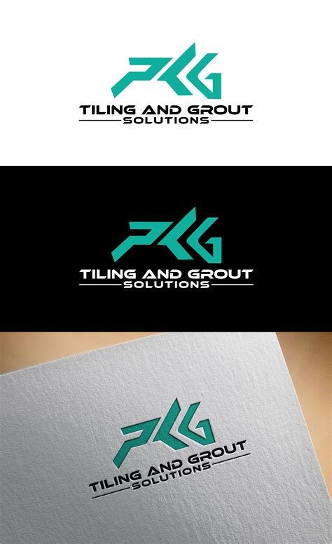 Logo Design For Pkg Tiling And Grout Solutions By Vision Design