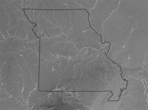 Missouri United States Of America Grayscale No Legend Stock