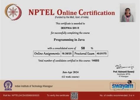 deepika sri on linkedin nptel java programming softwaredevelopment