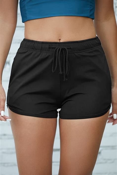Black Athletic Short With Pockets