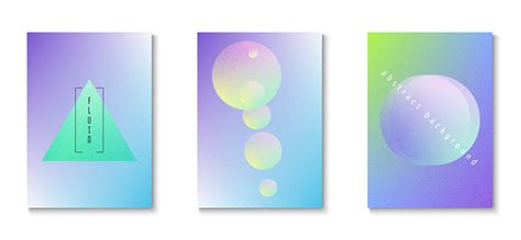 홀로그램 배경입니다 미니멀한 디자인 생생한 요소 디지털 배너 형광 구체 수집 핑크 텍스처 추상 세트입니다 노이즈 그라데이션 모양