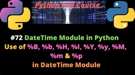 72 Datetime Module In Python Use Of B B H I Y Y M M