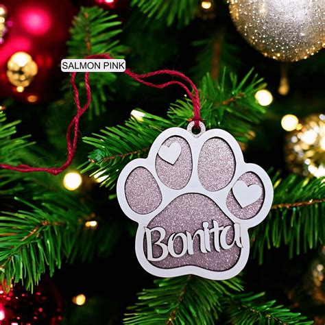 Personalised Paw Print Decorations Bespoke Engravers