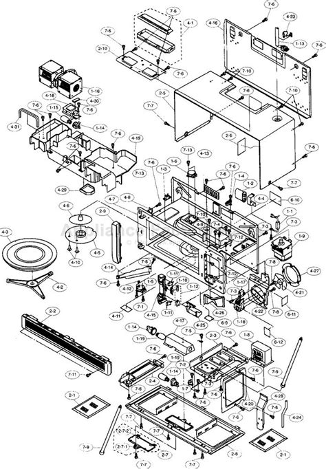 Sharp Carousel Microwave Parts Diagram