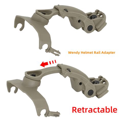 Tactical Helmet Headset Bracket Wendys And M Lok Rail Adapter For