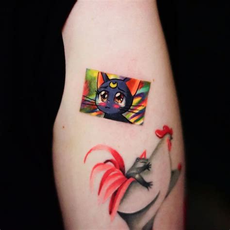 Sailor Moon Luna Tattoo Luna Tattoo Tattoos Leaf Tattoos
