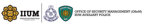 Form Osem Internal Use Only Iium Auxiliary Police Office Of