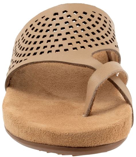 Softwalk Blaine Perf Leather Thong Sandals Dillards