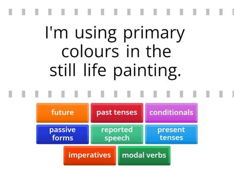 Grammatical Structures And Example Language Find The Match