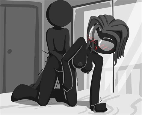 Rule 34 Ambiguous Penetration Bed Bedroom Doggy Style Female Lipstick