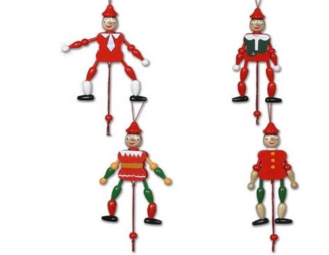 Classic Wooden Pinocchio Custom Pull String Doll Mini Toy