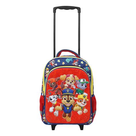 Paw Patrol 16 Youth Trolley Backpack With Rolling Wheels Curacao