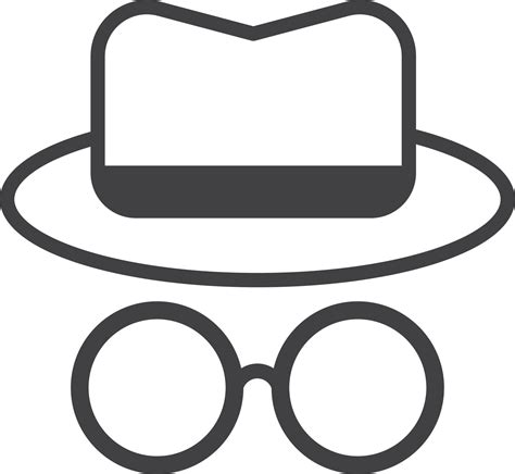 Round Glasses And Top Hat Illustration In Minimal Style 14869126 Vector