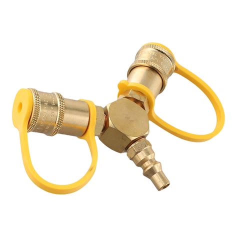 Bclong 14inch Rv Propane Hose Quick Connect Y Splitter Adapter For