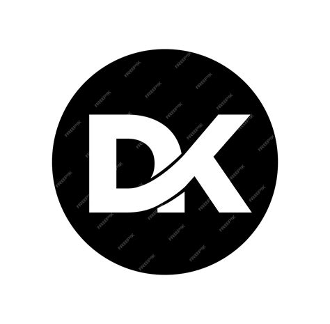Premium Vector Dk Company Name Initial Letters Monogram Dk Joined