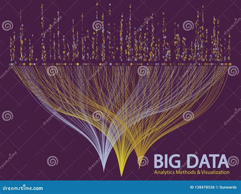 Big Data Visualization Concept Vector Stock Vector Illustration Of Science Matrix 138478536