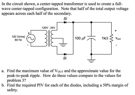 Purpose Of Center Tapped Transformer At Don Harrison Blog