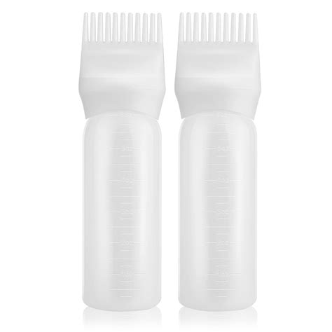 Hbaid Root Comb Applicator Bottle Hair Dye Applicator Brush 2 Pack