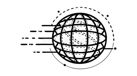 Globe With Speed Lines Fast Global Connectivity Dynamic World Vector Design Generative Ai