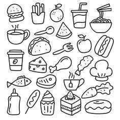 Sketsa Gambar Snack