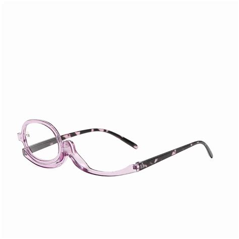Magnifying Makeup Glasses Eye Make Up Spectacles Flip Down Lens Folding