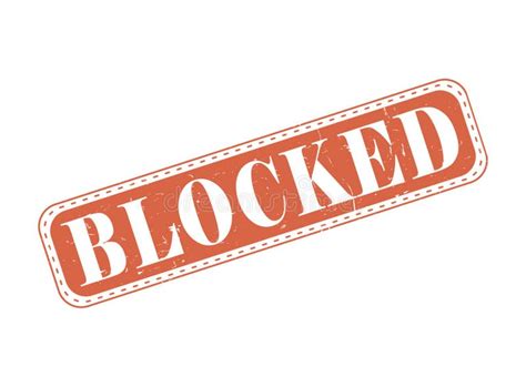Blocked Rubber Stamp Seal Stock Illustrations 1126 Blocked Rubber