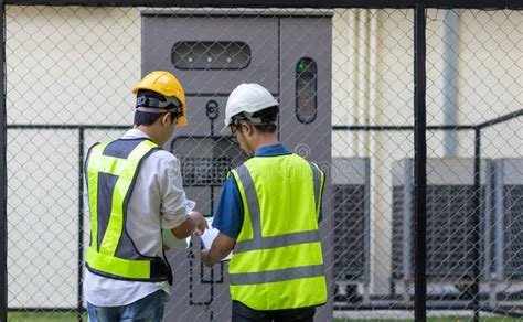 Electrical Engineer Working In Control Room Electrical Engineer Man