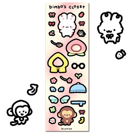 Bimbos Closet Sticker Sheet Bunhiry