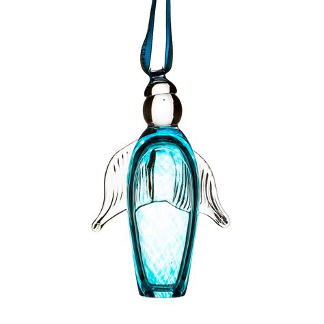 Irish Glass Blue Angel Ornament Skellig T Store
