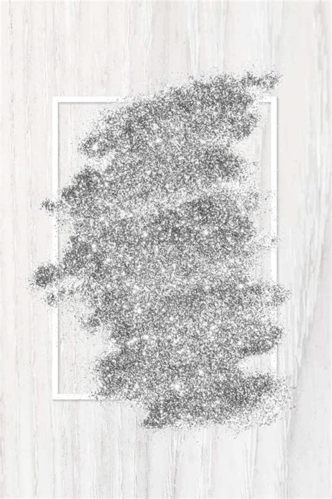 Silver Glittery Rectangle Frame Images Free Photos Png Stickers